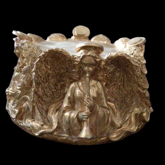 Accents | Angel Plant Stand Or Candle Stand Decorative Centerpiece Euc ...